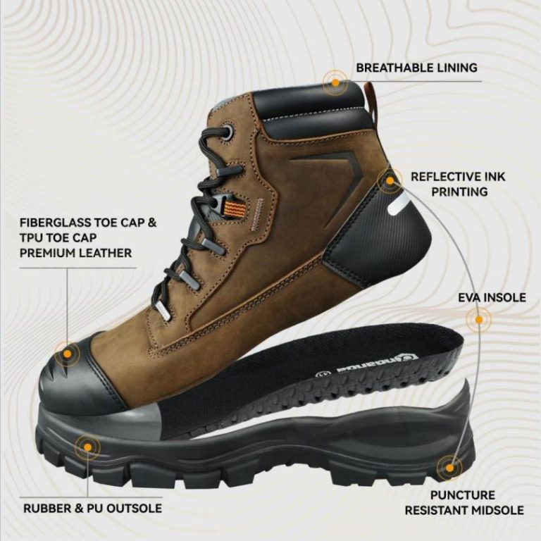 Flyther Armor High-Cut Waterproof Safety Shoes